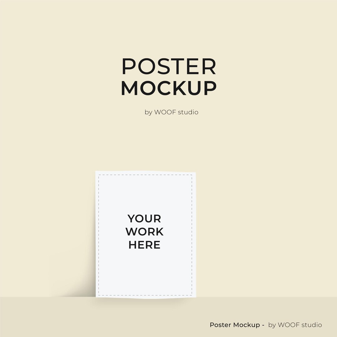 Customizable Poster Template For Etsy Sellers A4 Mockup Minimalist