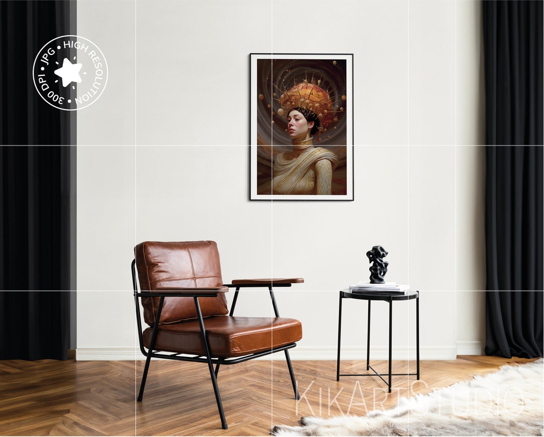Poster Justine | Art Deco Design Print | Wall Digital Poster | Mural ...