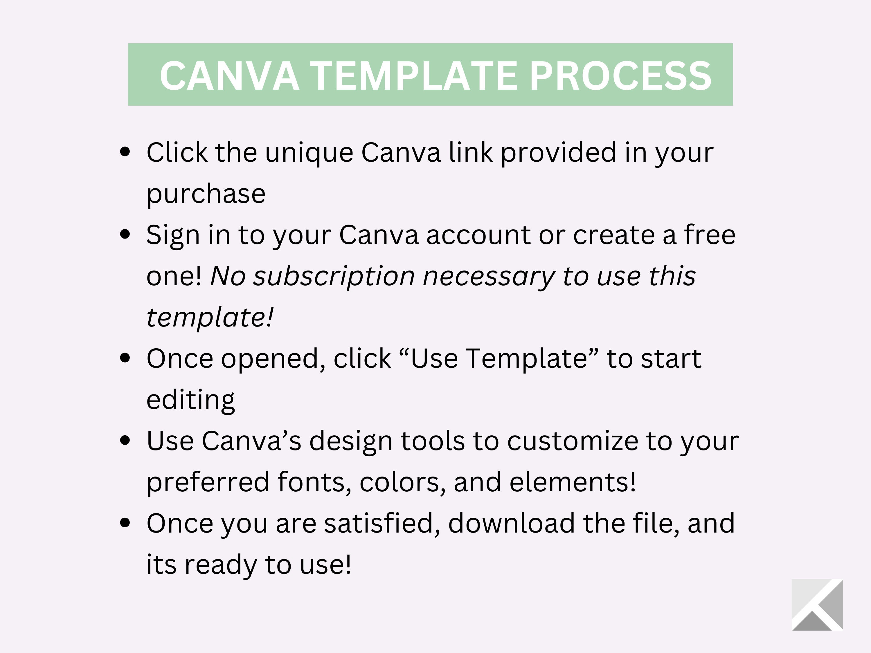 Daily Habit Tracker | Editable Canva Template | Customizable | Instant ...