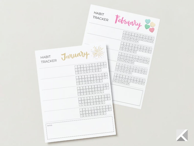 Daily Habit Tracker | Editable Canva Template | Customizable | Instant ...
