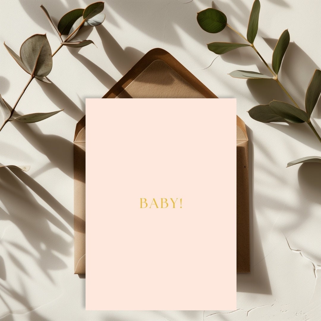 Editable New Baby Card, Digital Download Card, Welcome to the World ...