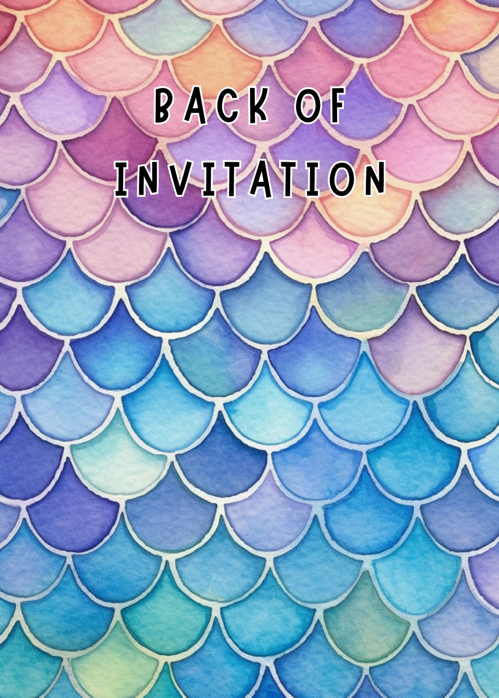 Mermaid Editable Birthday Invitation SVG Mermaid Invites Under the Sea ...