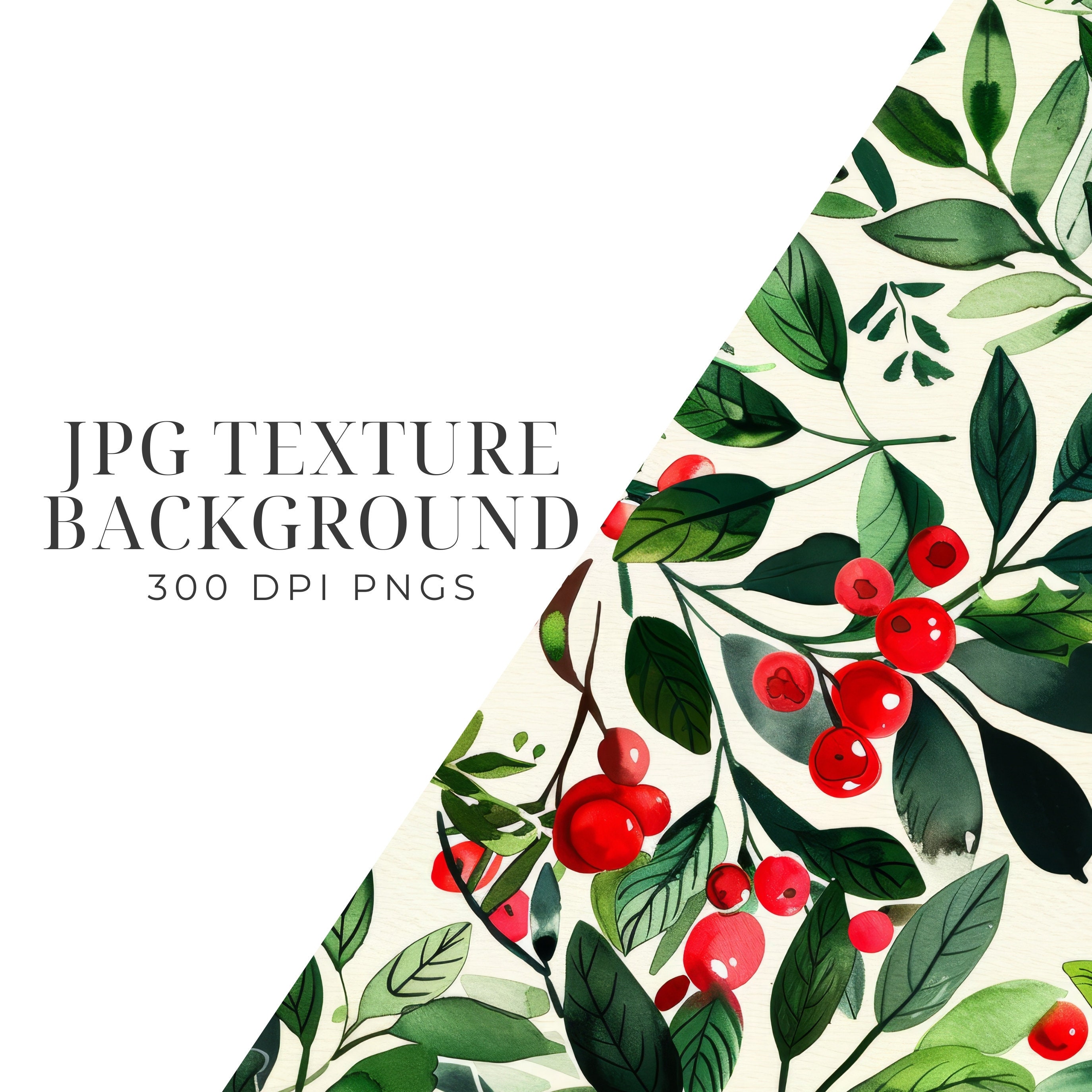 9 Christmas Floral Seamless Pattern Printable Scrapbook Paper for ...