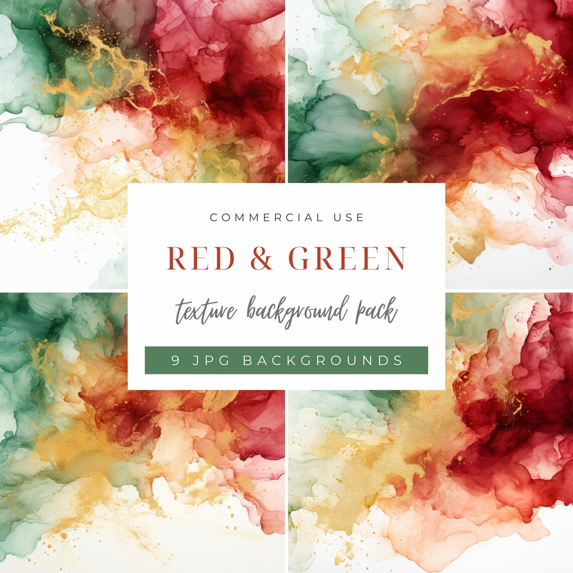 Watercolor Abstract Christmas Background Digital Paper Scrapbook ...