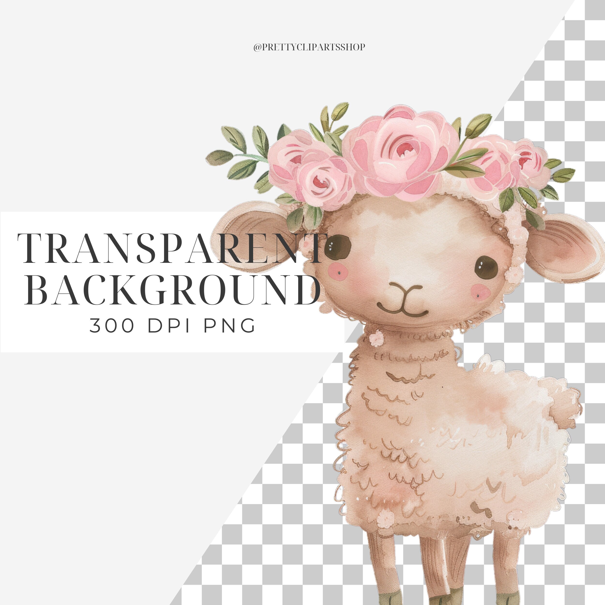 Watercolor Sheep Clipart, Baby Sheep Clipart, Nursery Art, Kids Clipart ...