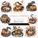 Watercolor Snakes and Pumpkins Clipart Set, Halloween Clipart, Animal ...