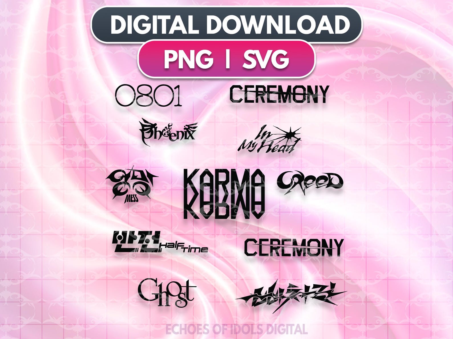 KARMA Track List Stray Kids - SVG, PNG - Stay Kpop Sticker Vector Files ...