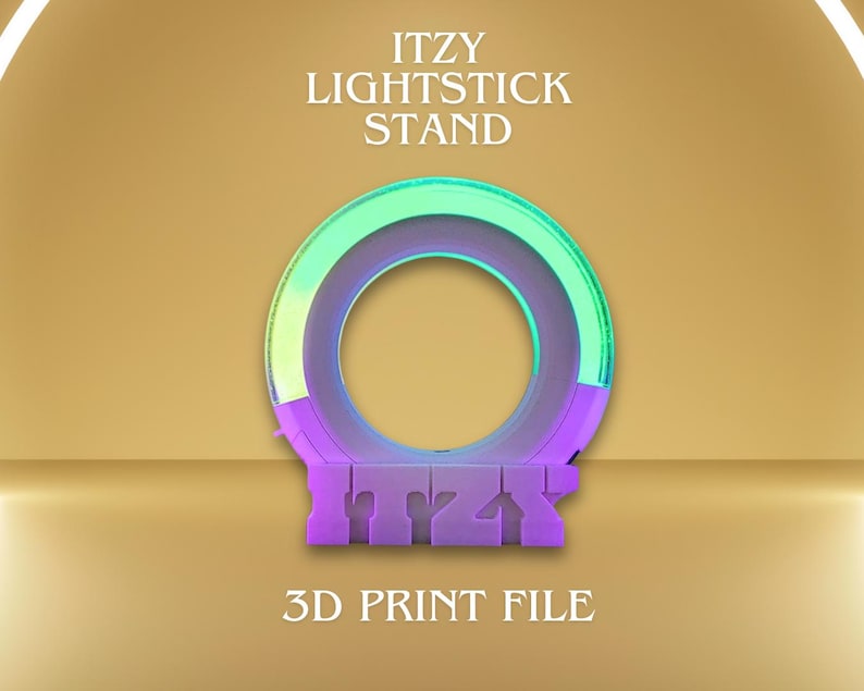 ITZY Lightstick Stand - 3D Print File - Lightstick Stand Holder - STL ...