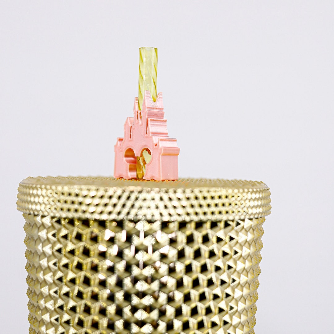 Cinderella Castle Straw Charm: Starbucks & Stanley Cup Topper - Etsy