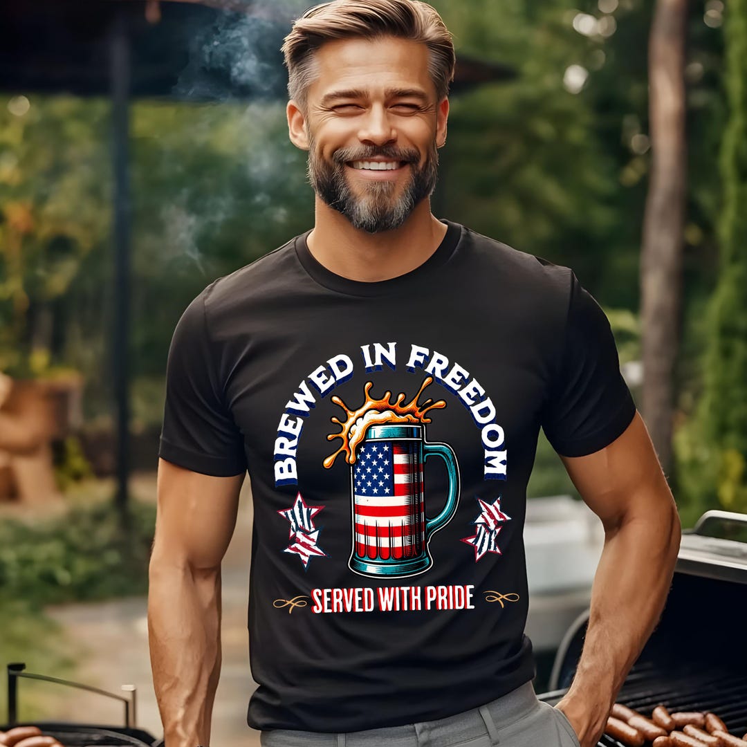 USA Flag Beer Shirt/american Beer Lover Shirt/freedom and Beer Shirt ...