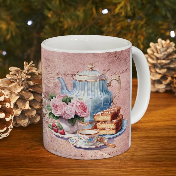 Shabby Chic Mug - Etsy