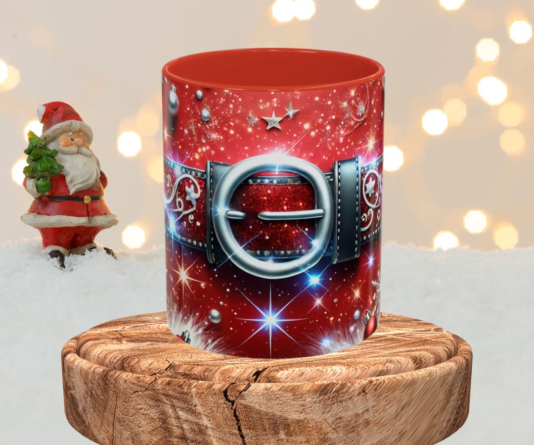 Santa Claus Belt Mug/santa Claus Inspired/santaclaus Buckle Mug ...