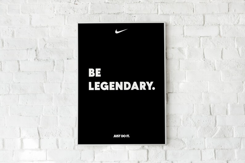 Nike Poster Motivational Quote CUSTOM TEXT Poster, Just Do It Poster ...
