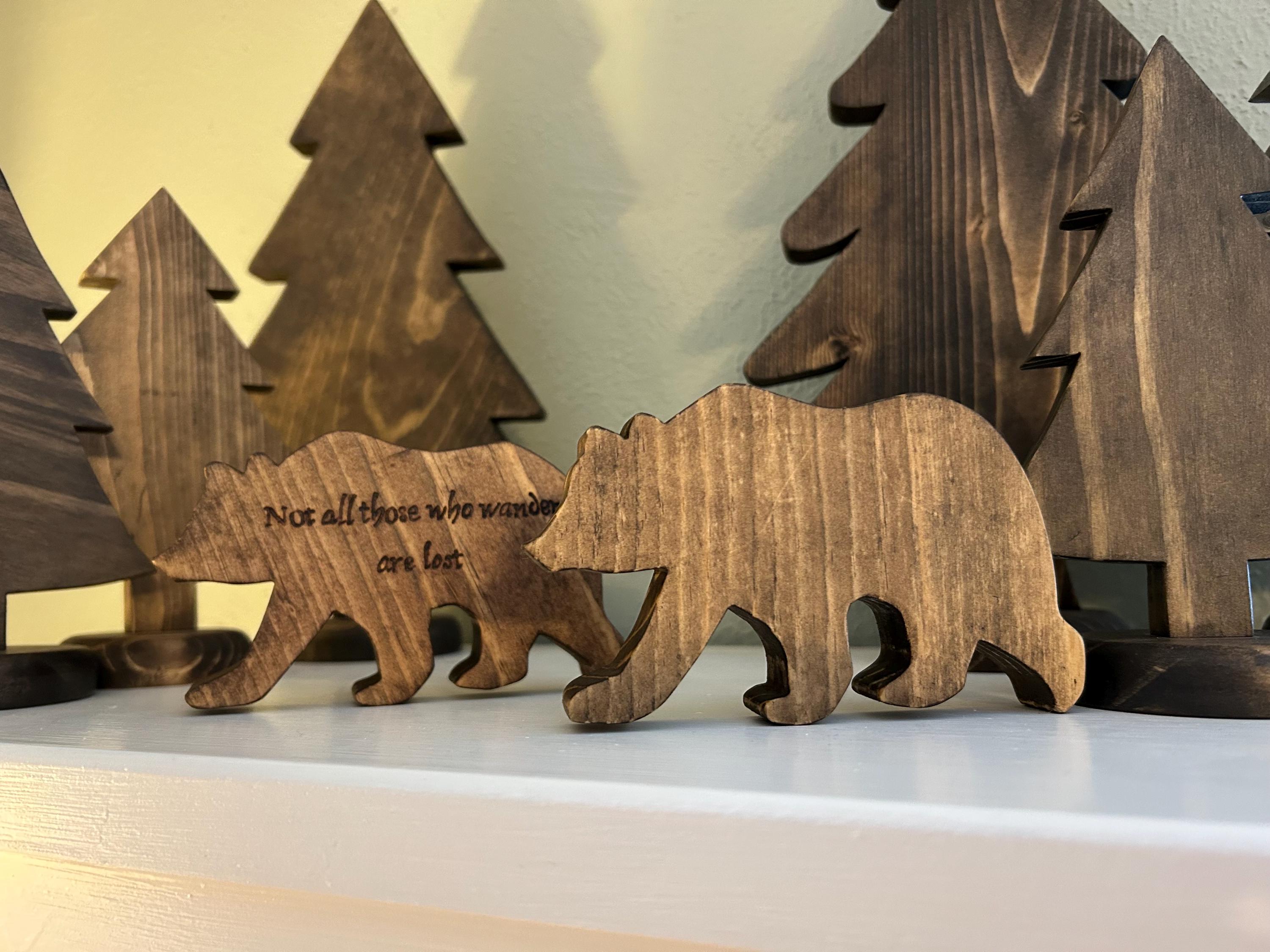 Handcrafted Wooden Bears - Etsy