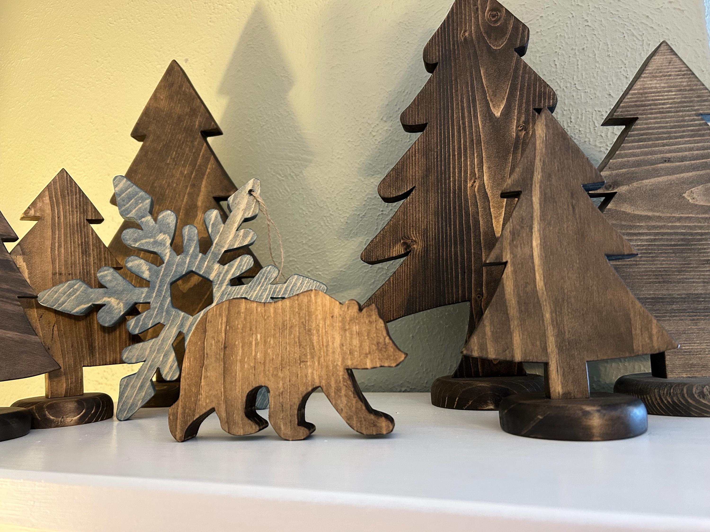 Handcrafted Wooden Bears - Etsy