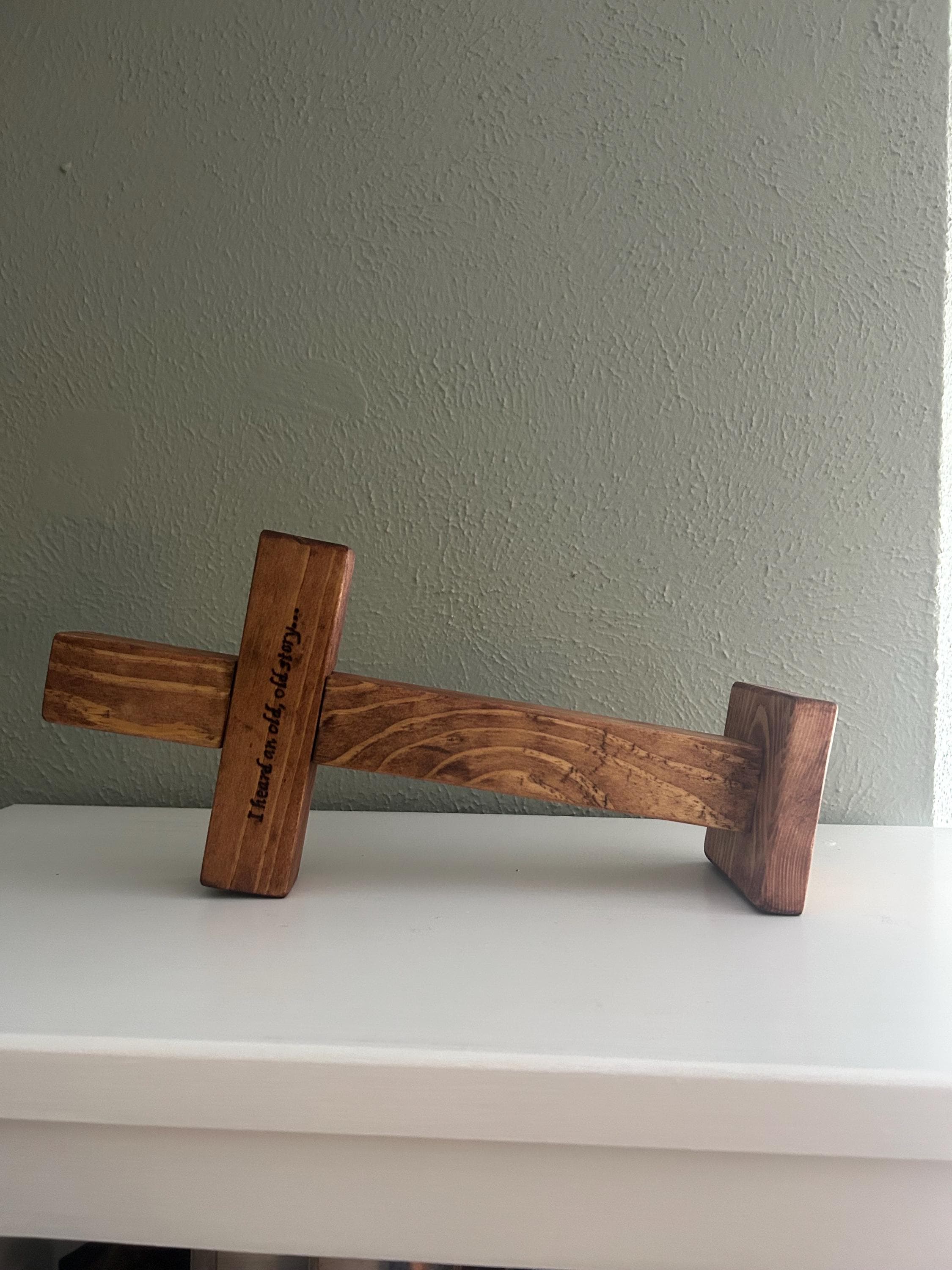 Handcrafted Engraved Wood Cross - Etsy