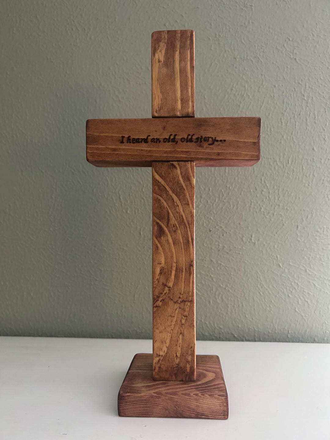 Handcrafted Engraved Wood Cross - Etsy