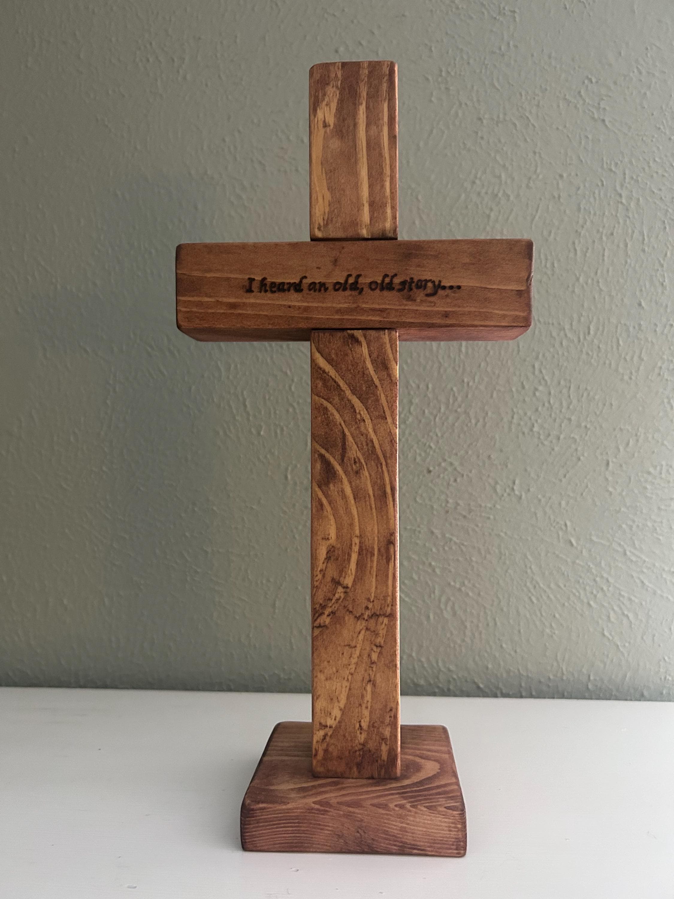 Handcrafted Engraved Wood Cross - Etsy