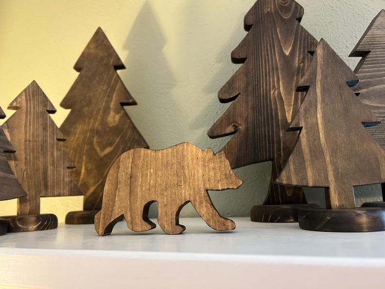 Handcrafted Wooden Bears - Etsy