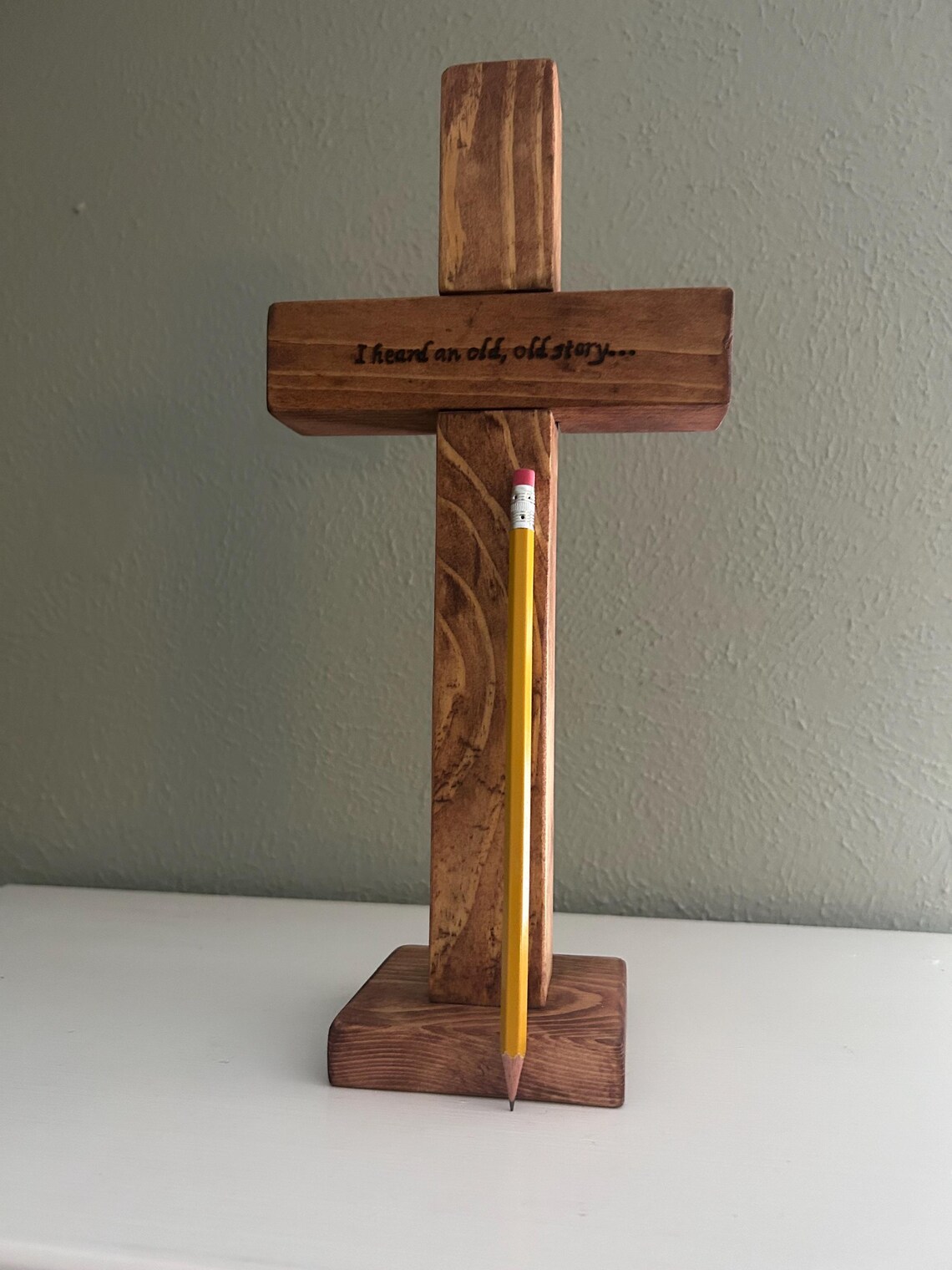 Handcrafted Engraved Wood Cross - Etsy