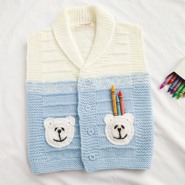 Teddy Bear Vest - Etsy