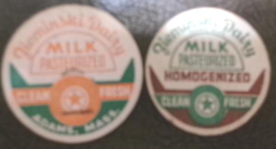 10 Old Milk Bottle Caps From Zieminski Dairy Adams, Mass. - Etsy