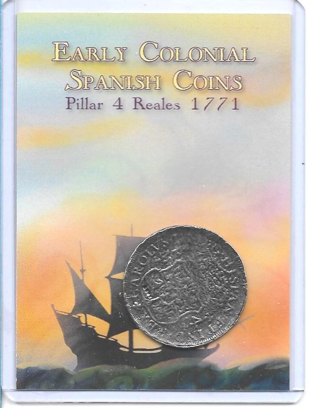 Restrike of an Early Colonial Coin. Spanish Pillar 4 Reales 1771. - Etsy