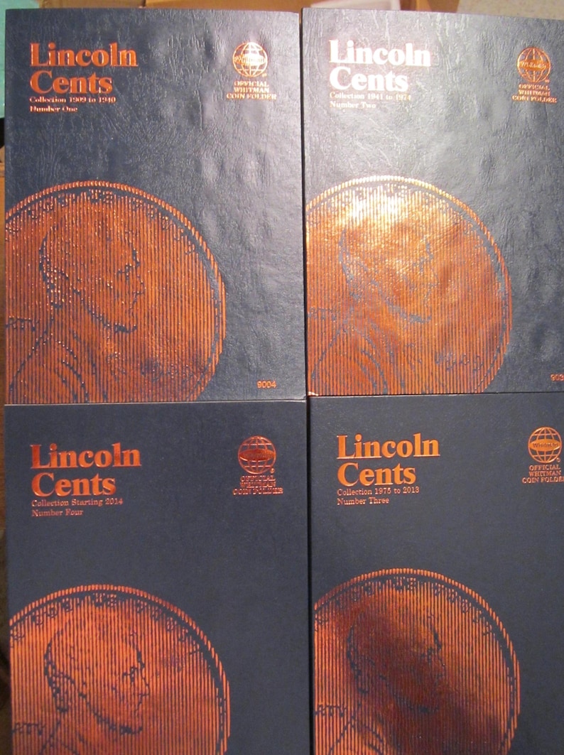 Whitman Lincoln Cent Coin Folders: 1909-2014 Collection - Etsy