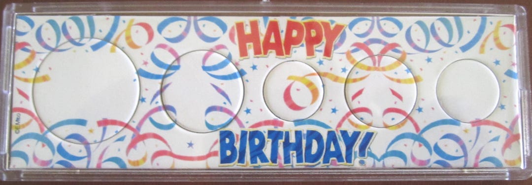 5-hole Coin Holder: Happy Birthday Gift for USA Coins - Etsy