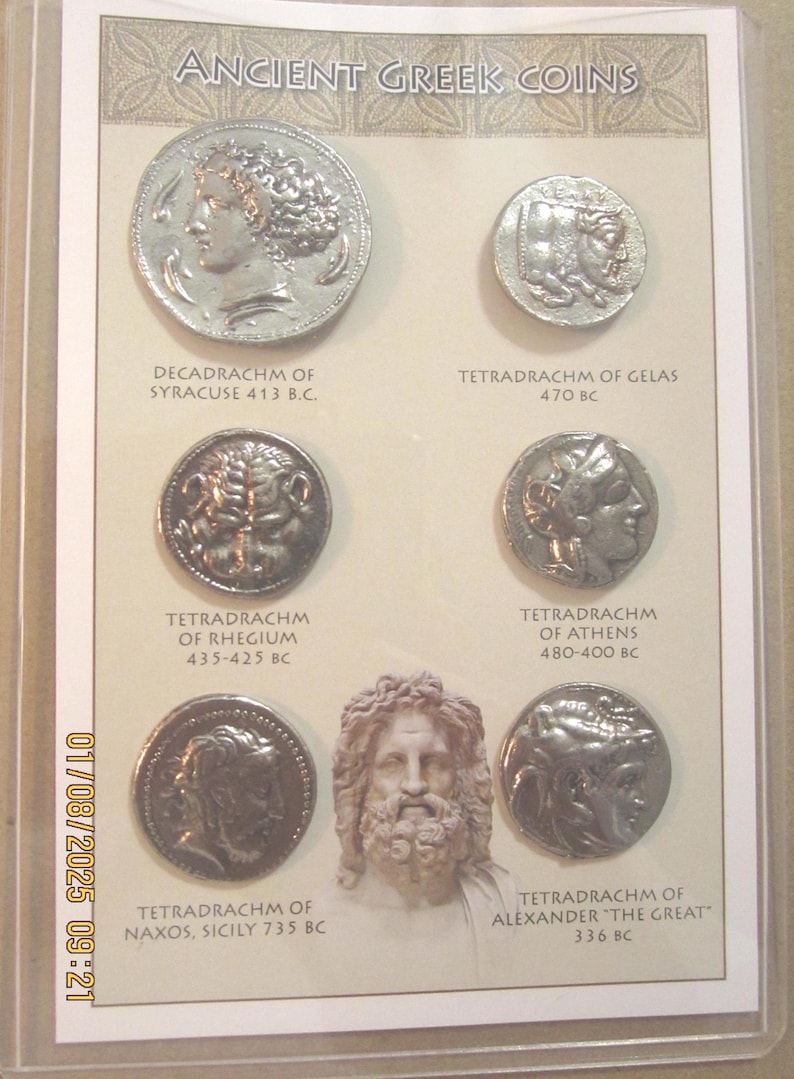 6 Restrikes of Ancient Greek Coins - Etsy