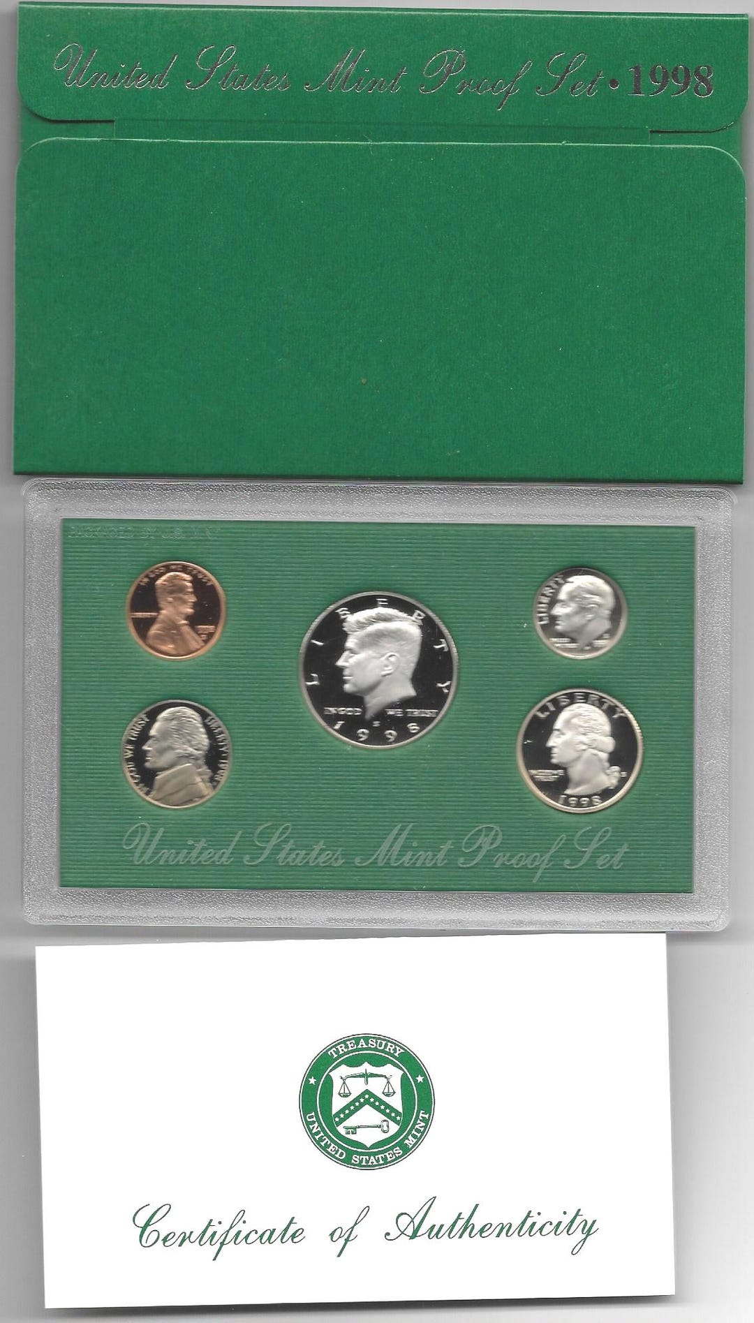 1998 U.S. Clad Proof Set - Etsy