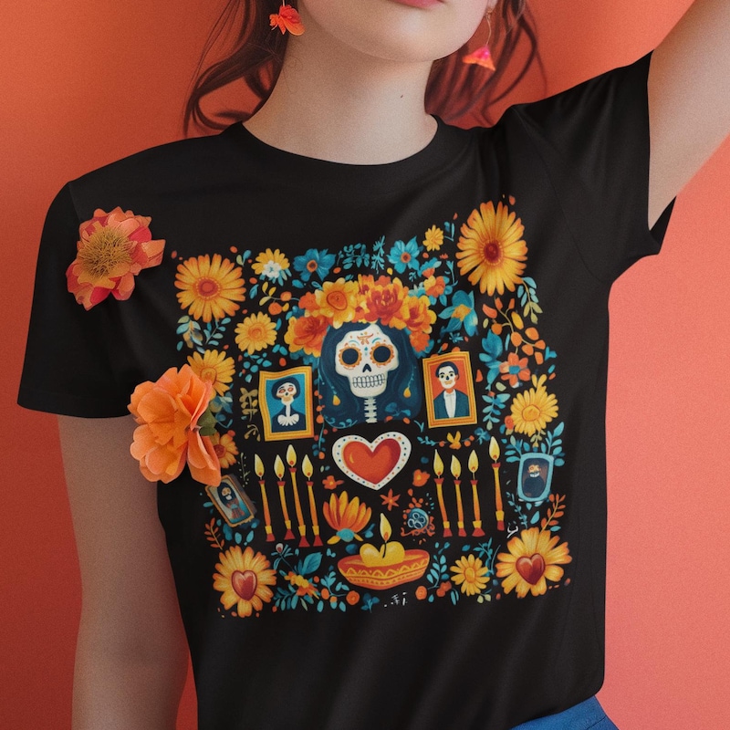 Dia De Los Muertos Shirt - Etsy