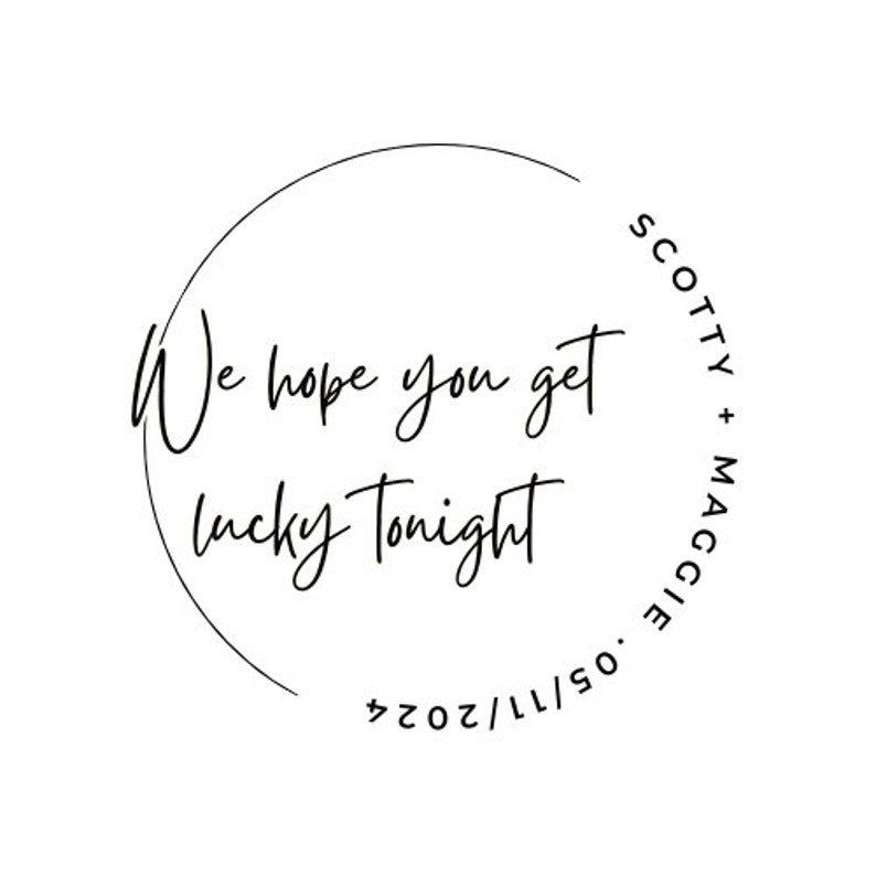 Lucky Tonight Sticker Templaye - Etsy