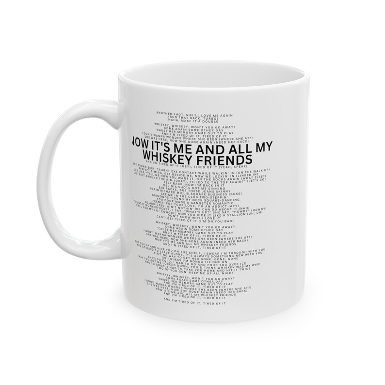 Whiskey Whiskey Ceramic Mug | Moneybagg Yo Lyrics Mug | Music Concert ...