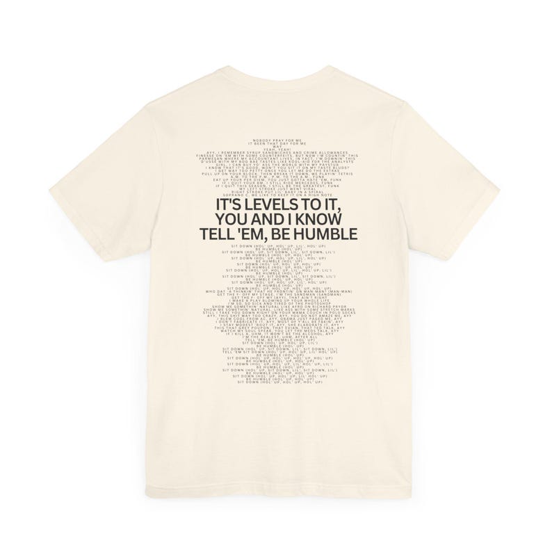 Kendrick Lamar HUMBLE T-shirt DAMN Album Lyrics Tee Kdot Fan Shirt ...
