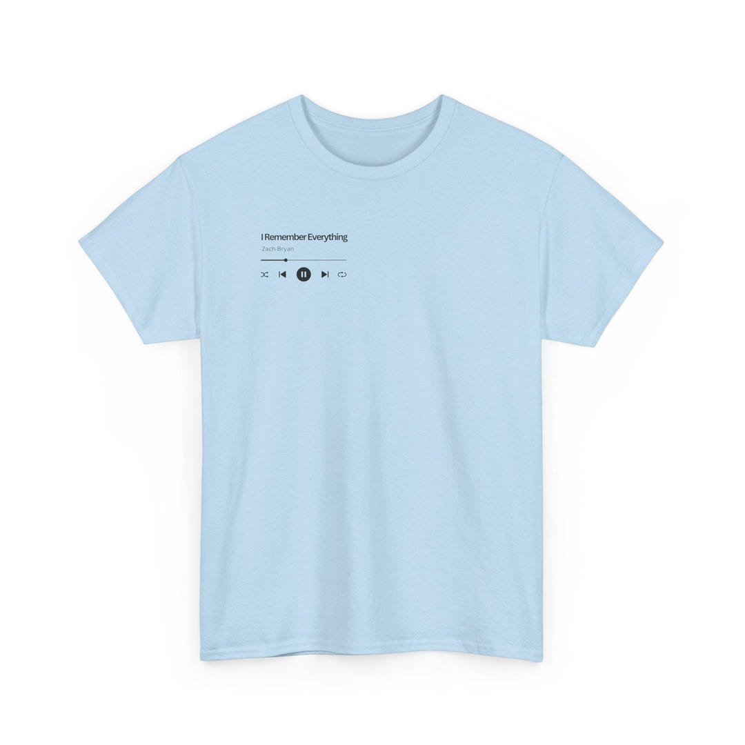 Zack Bryan I Remember Everything T-shirt Full Lyric Country Music Tee ...