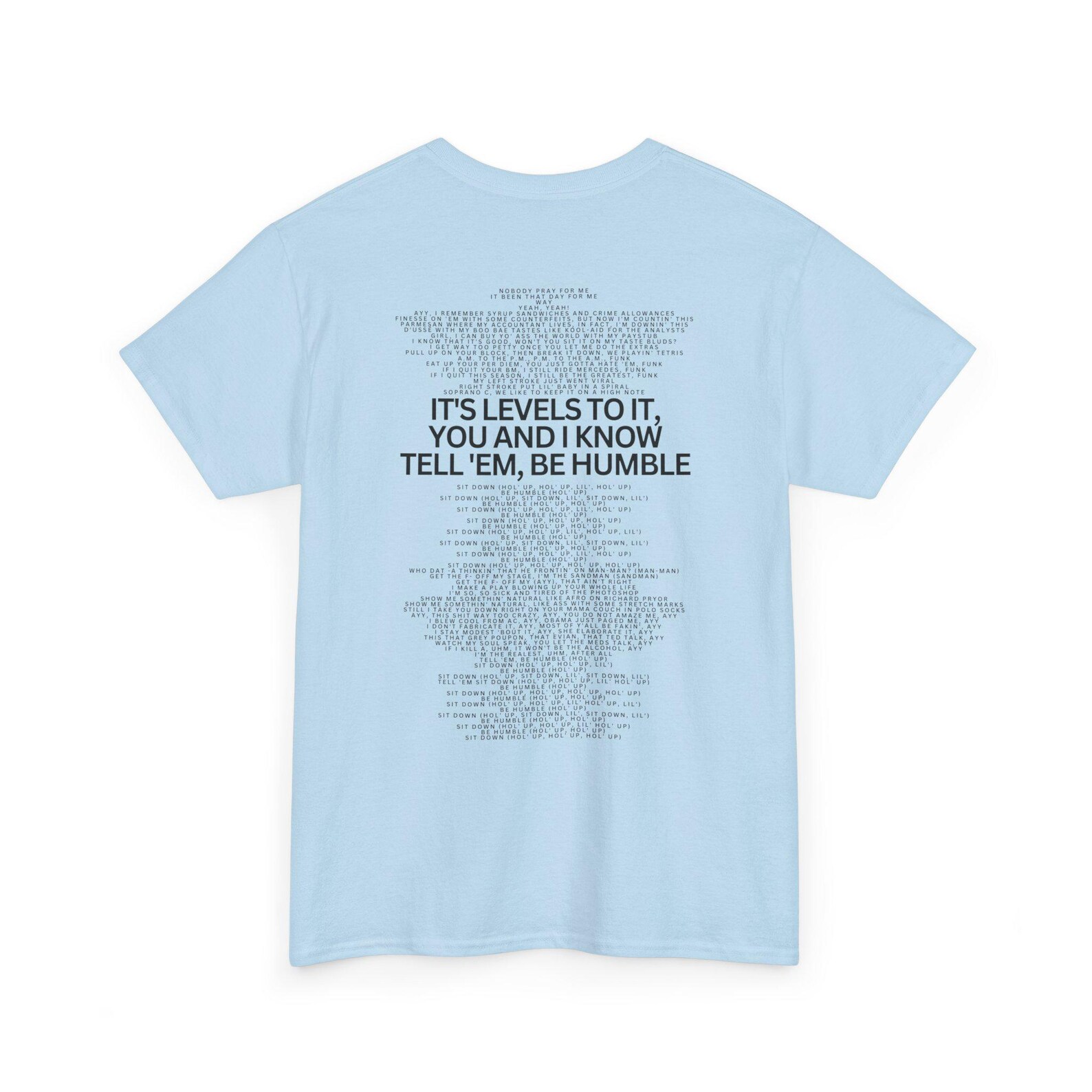 Kendrick Lamar HUMBLE T-shirt | DAMN Album Lyrics Tee | Kdot Fan Shirt ...