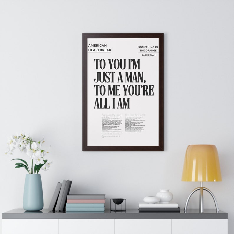 FRAMED Something in the Orange Poster - Etsy