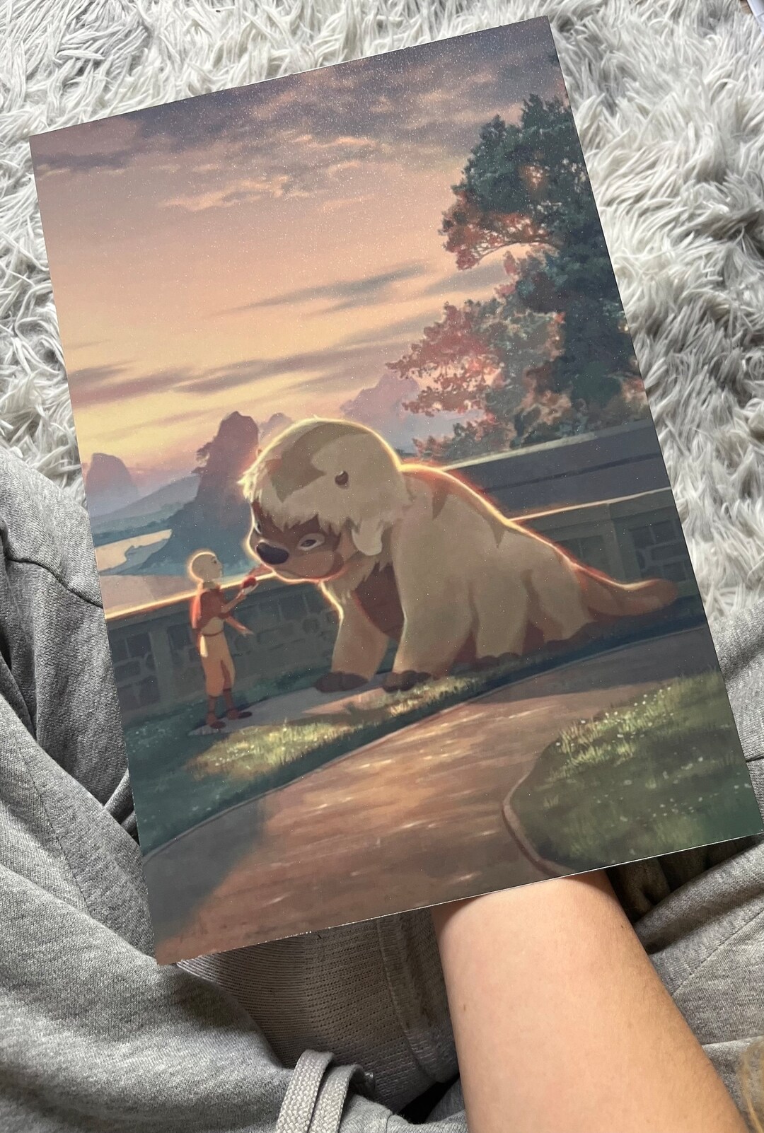 Appa and Aang Metal Poster - Etsy