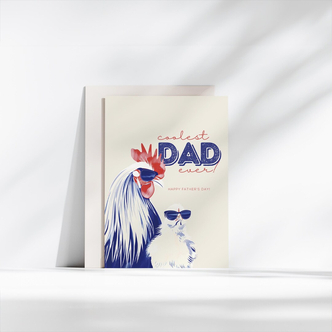 Printable Funny Father's Day Card , Instant Download Greeting Card ...