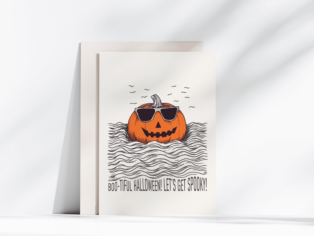Funny Halloween Card - Instant Download, Printable Halloween Party ...