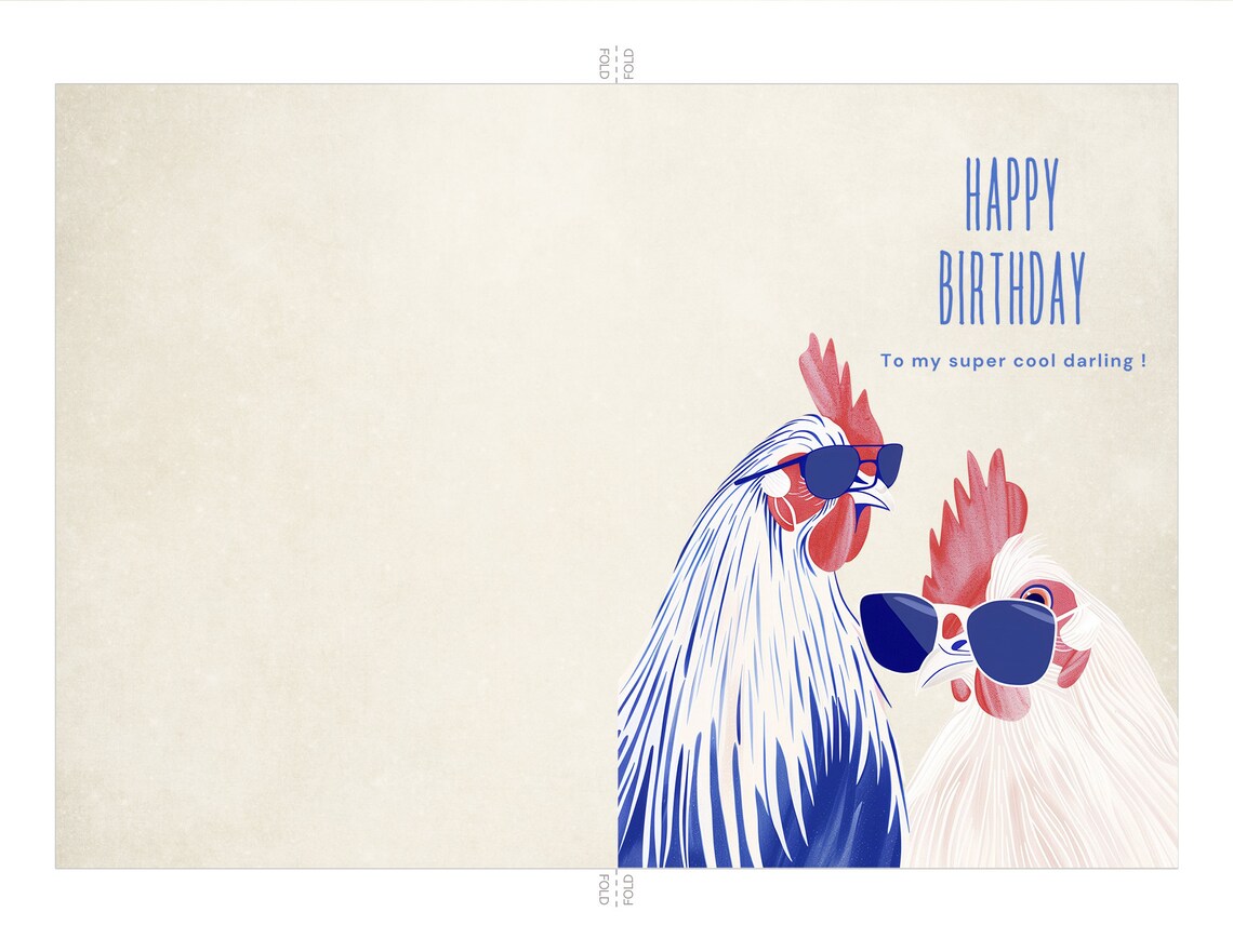 Printable Funny Birthday Card for a Loved One , Instant Download ...