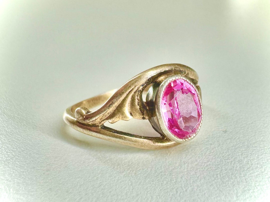 Vintage Ring With Red Ruby Ussr.size Soviet Vintage Silver Ring Red ...