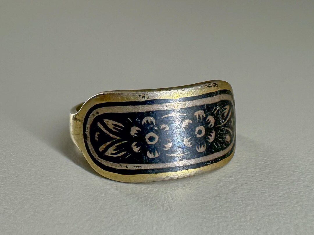 Vintage Soviet Ring of Sterling Silver 875 Gold Plated.soviet Silver ...