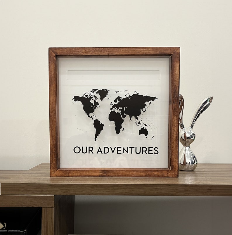 Personalized Wooden Shadow Box: Travel Keepsake Memory Box - Etsy