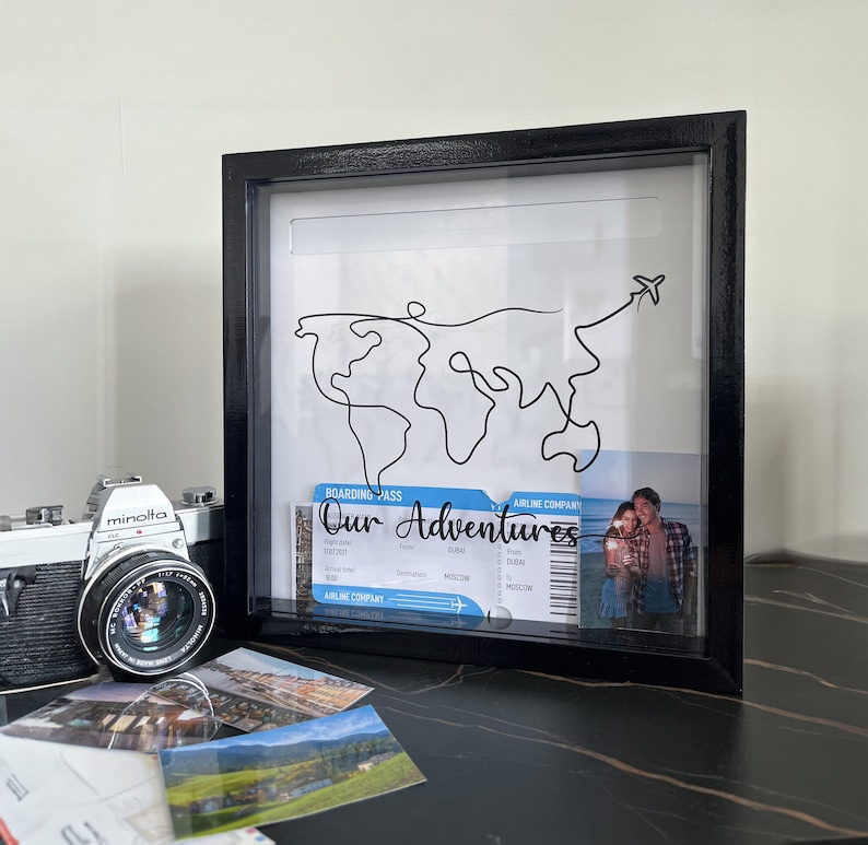 Travel Memory Box | Personalized Wooden Keepsake | Gift for Travelers ...