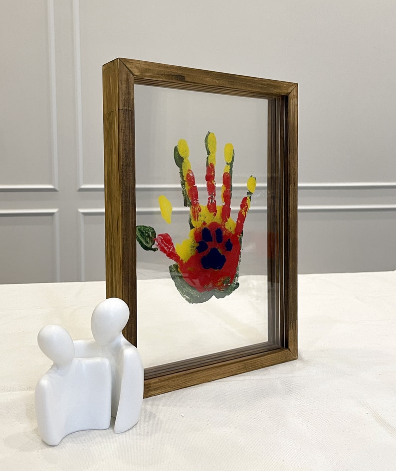 Family Handprint Art Kit, DIY Keepsake Gift, Wooden Frame - Etsy