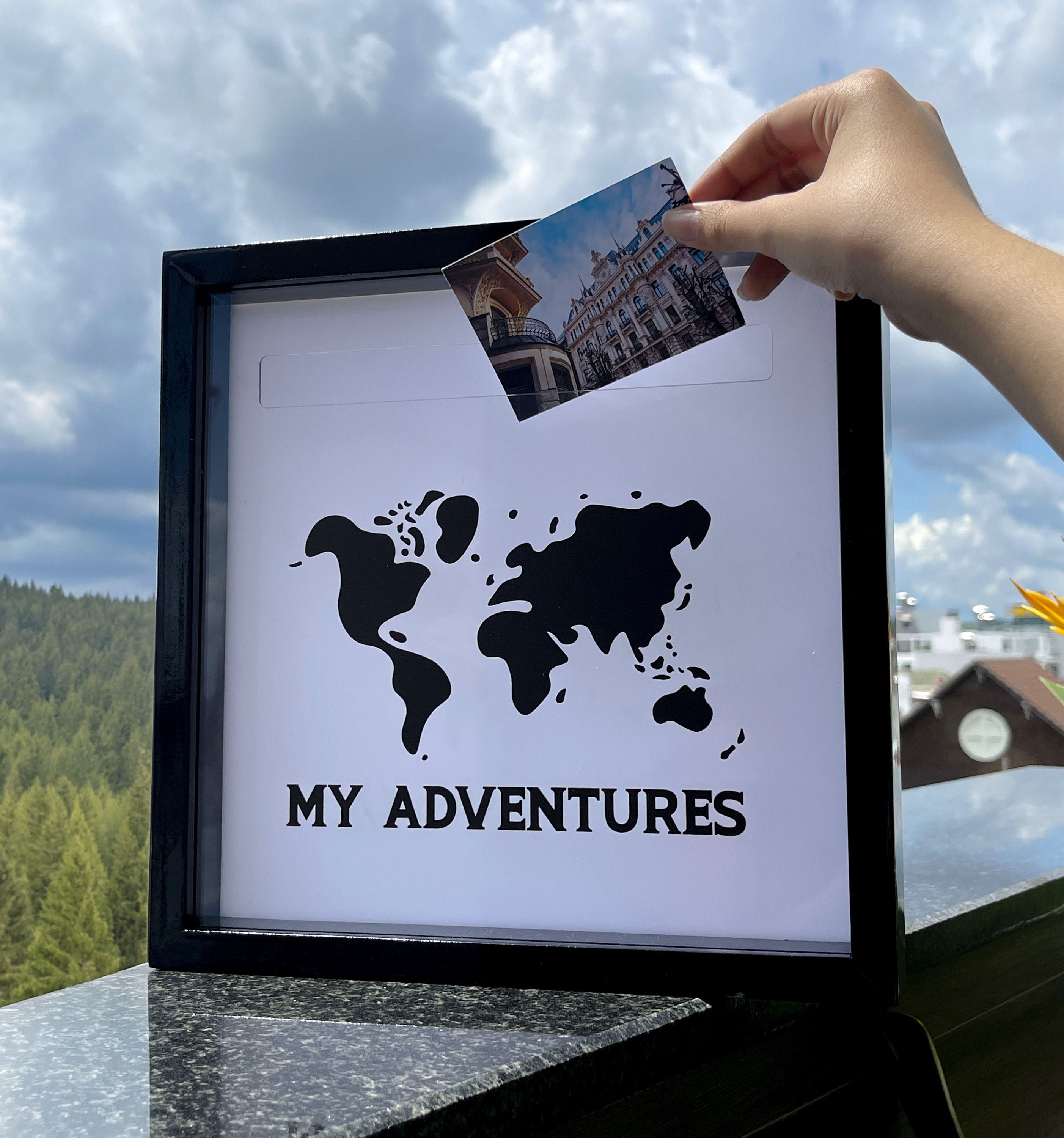 Travel Memory Box, Personalized Adventures Wooden Box for Tickets ...