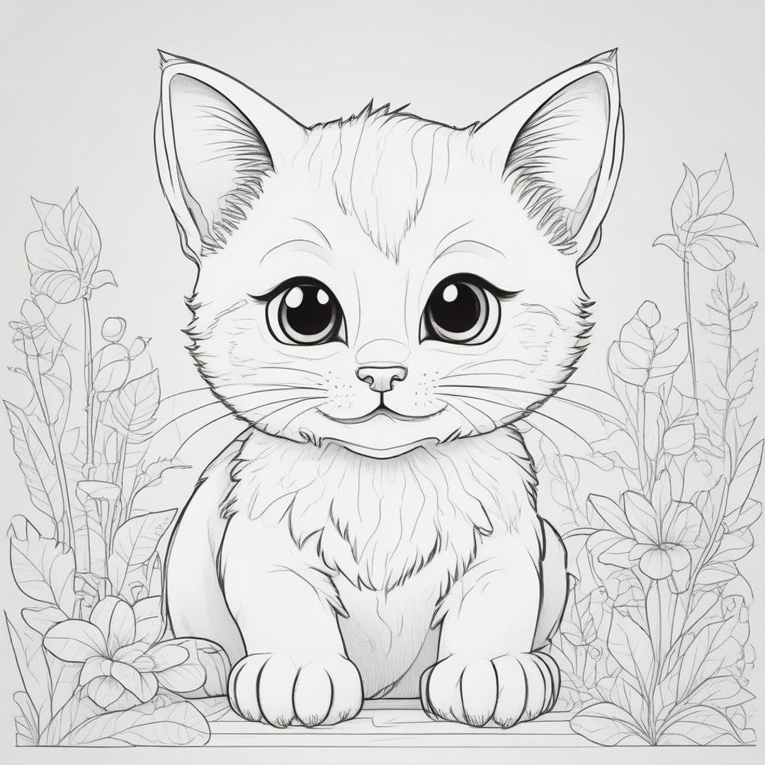 Digital Coloring Book / 5 Coloring Templates to Download and Color - Etsy