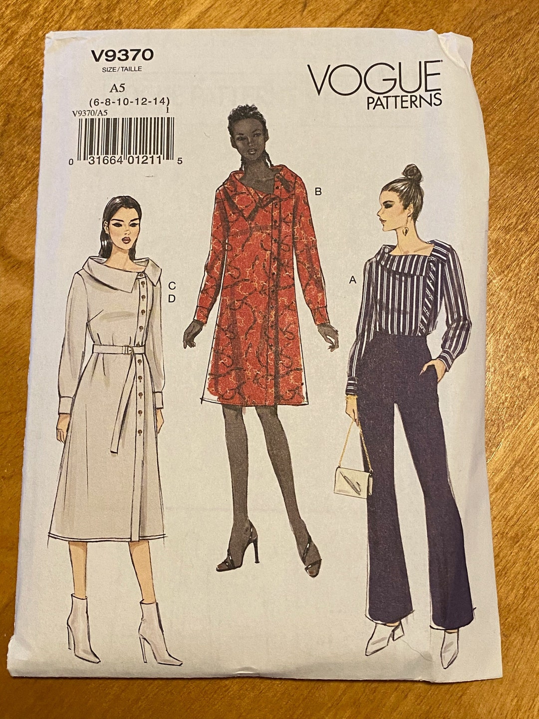 Vogue Tunic, Dress and Belt Sewing Pattern, Sz 6-14 - Etsy